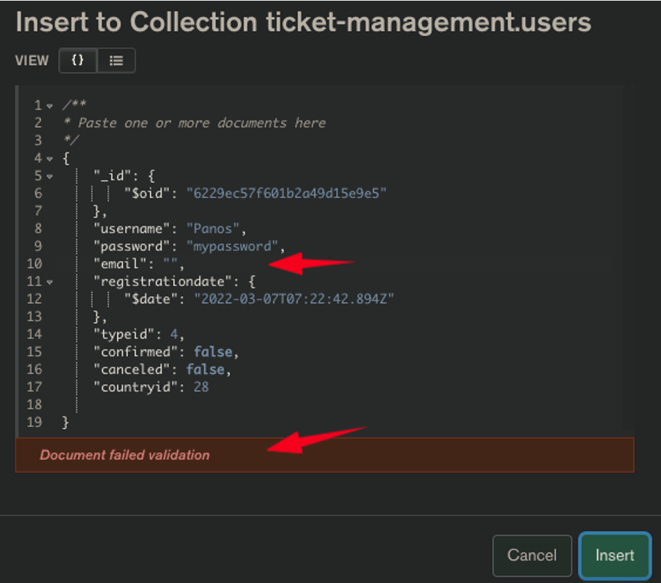 Mongodb Schema Validation Rules Panos Zafiropoulos Devxperiences