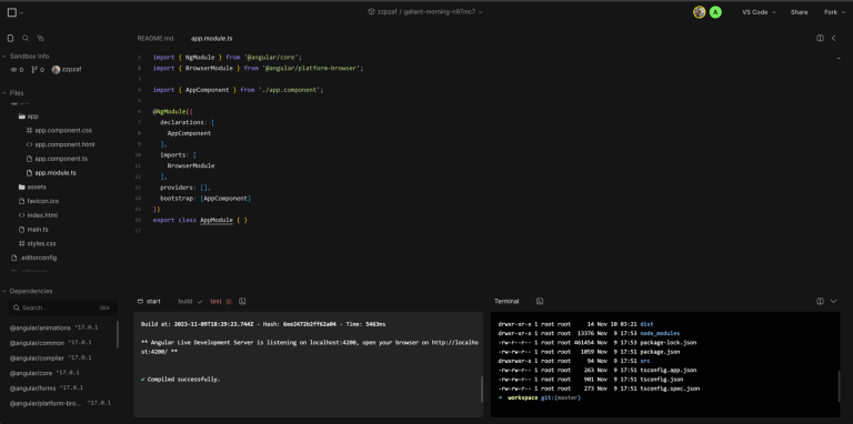 Start using CodeSandbox with your Angular project – DevXperiences