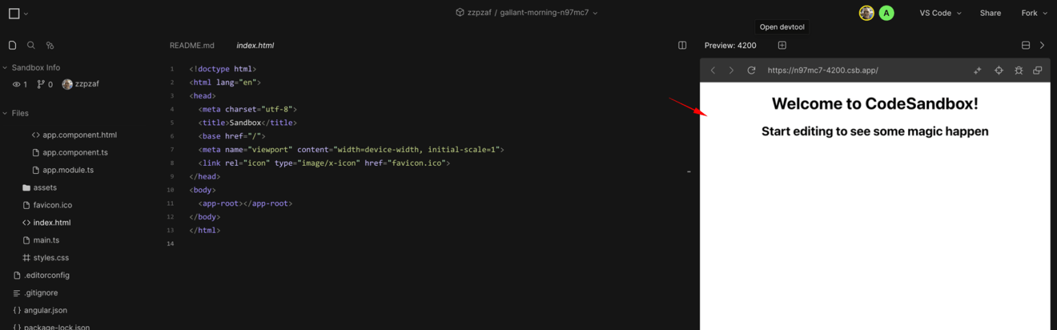 Start Using Codesandbox With Your Angular Project Devxperiences